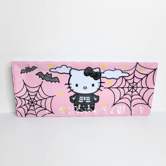 Hello Kitty | Dining | Hello Kitty Skeleton Pink 9 Hammered Tray ...